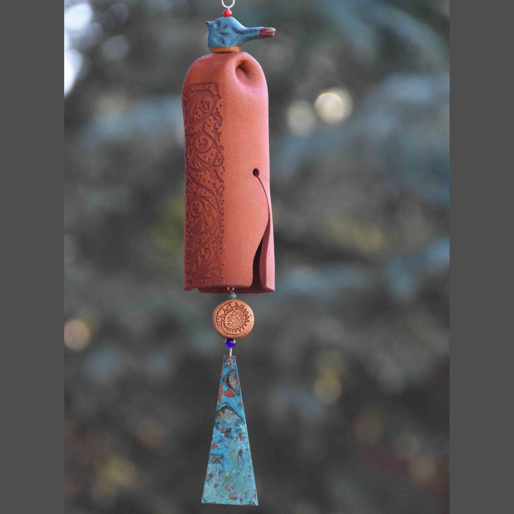 Ceramic Wind Chime for Traditional 9th Anniversary Gift | Handmade ...