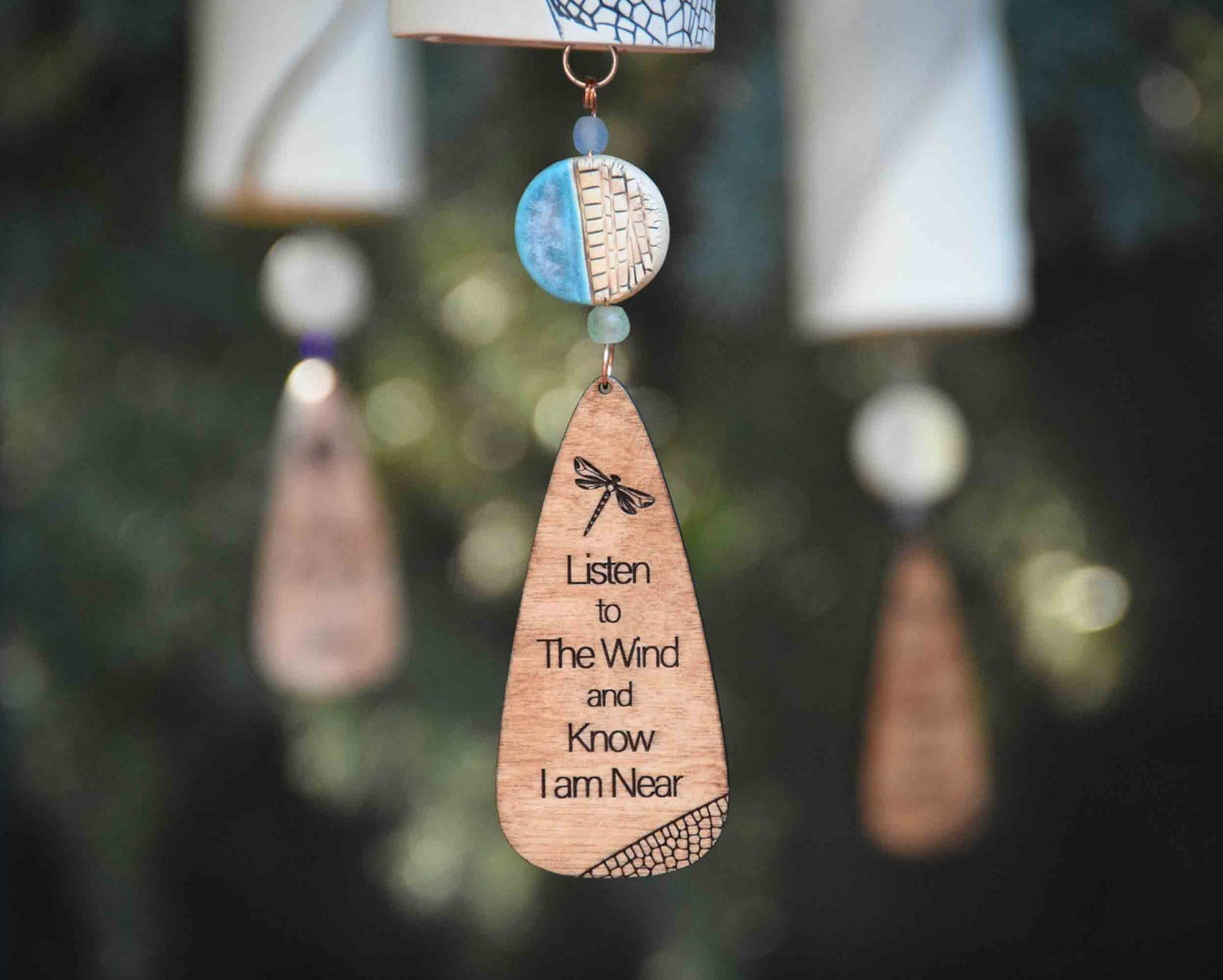 Personalized Bereavement Dragonfly Wind Chime | Free Card & Gift Wrap ...