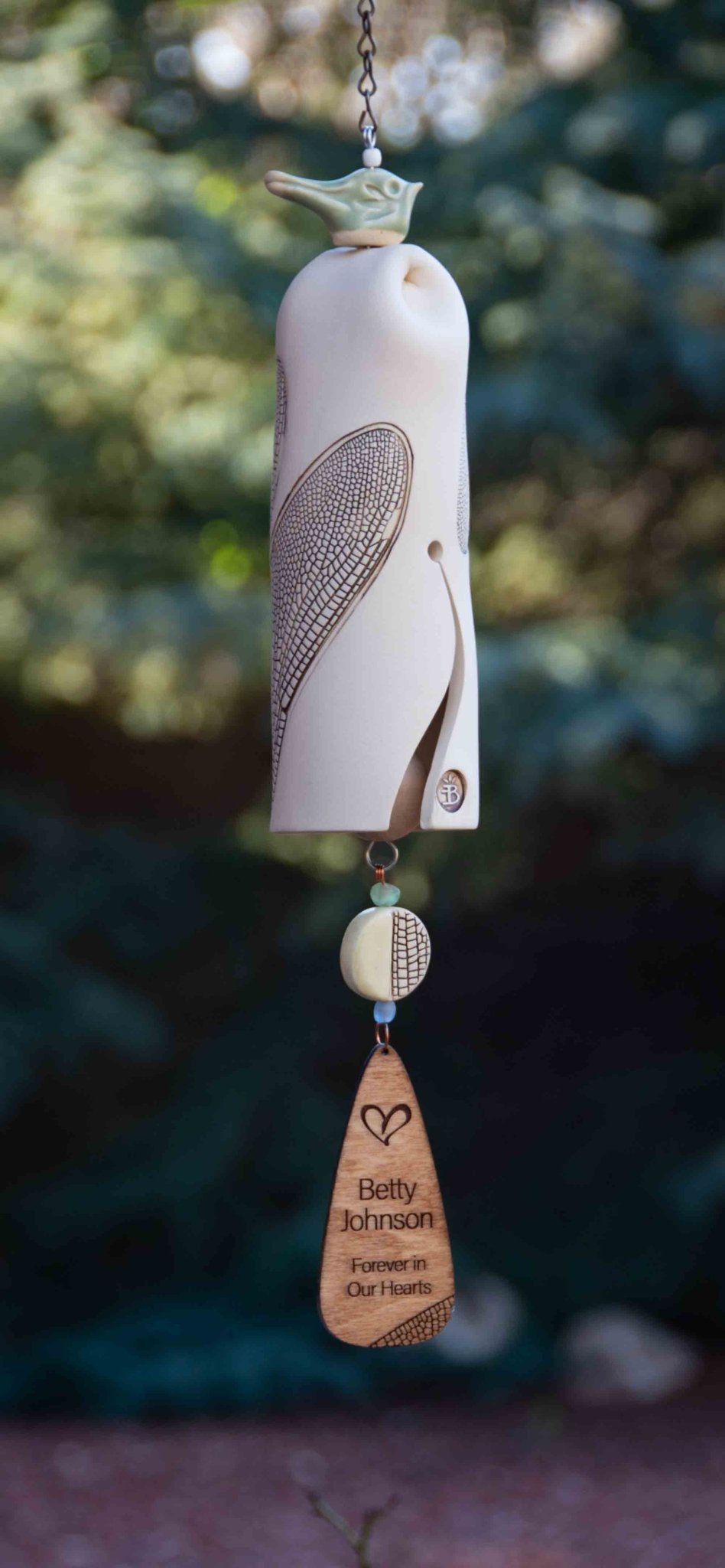 Personalized Bereavement Dragonfly Wind Chime | Free Card & Gift Wrap ...