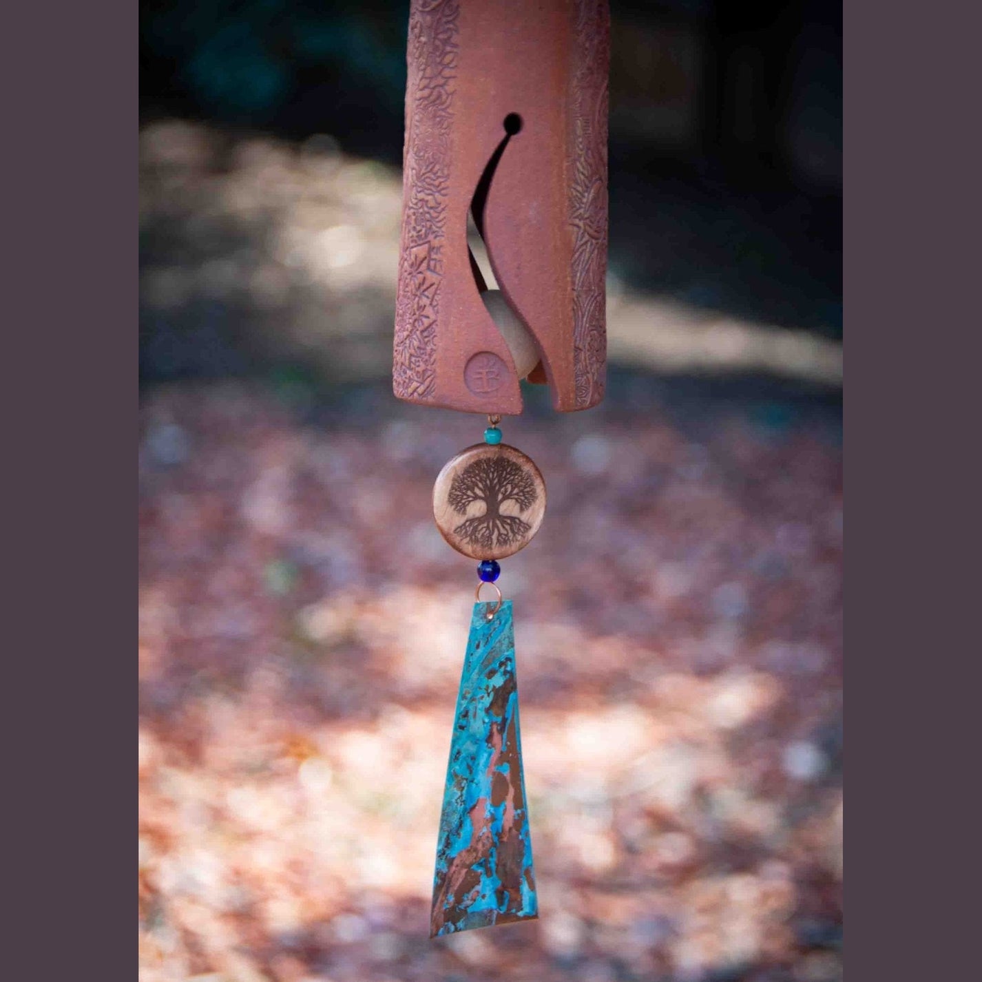 Personalized Sympathy Gift of Wind Chimes with Copper Sail – EarthWind ...