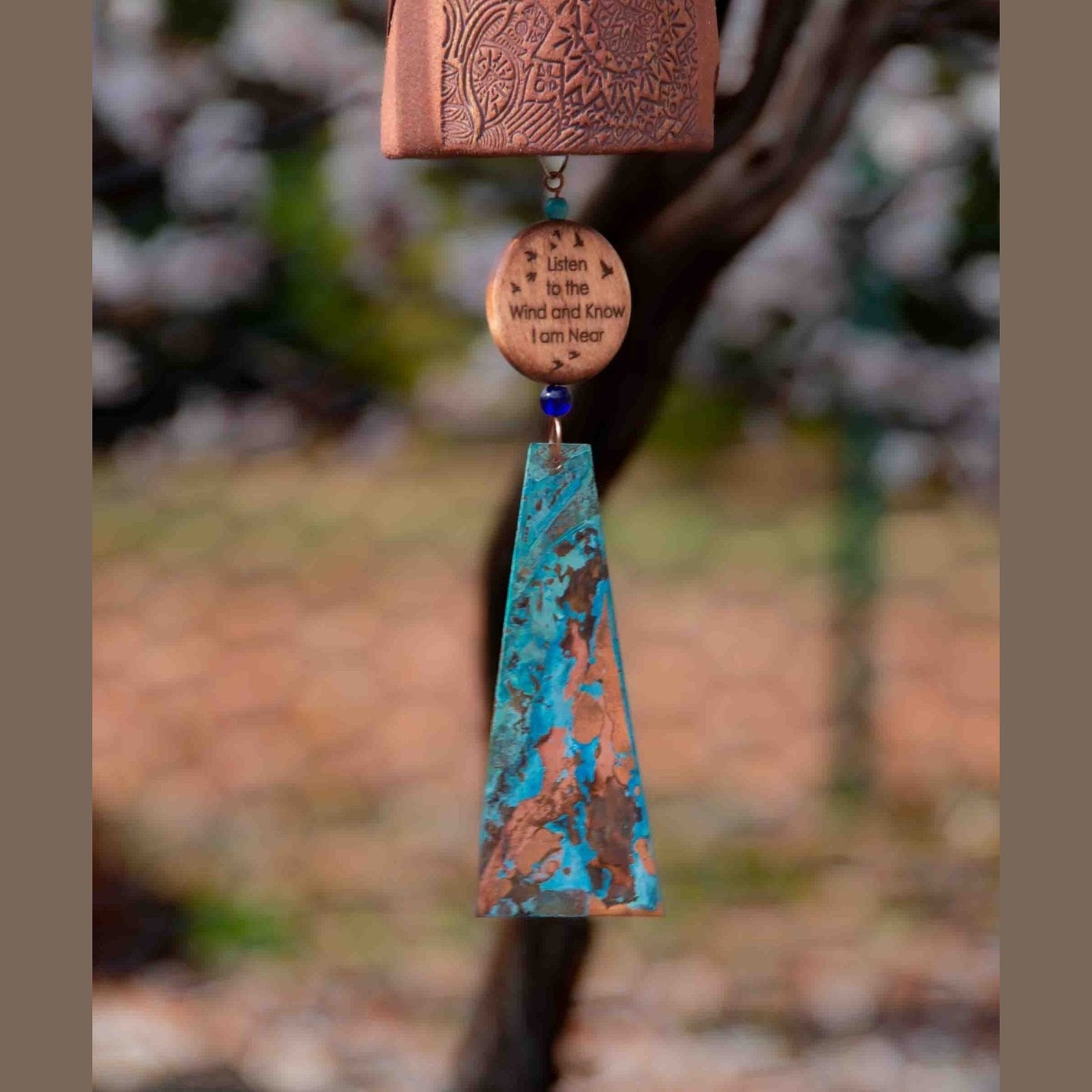 Personalized Sympathy Gift of Wind Chimes with Copper Sail – EarthWind ...